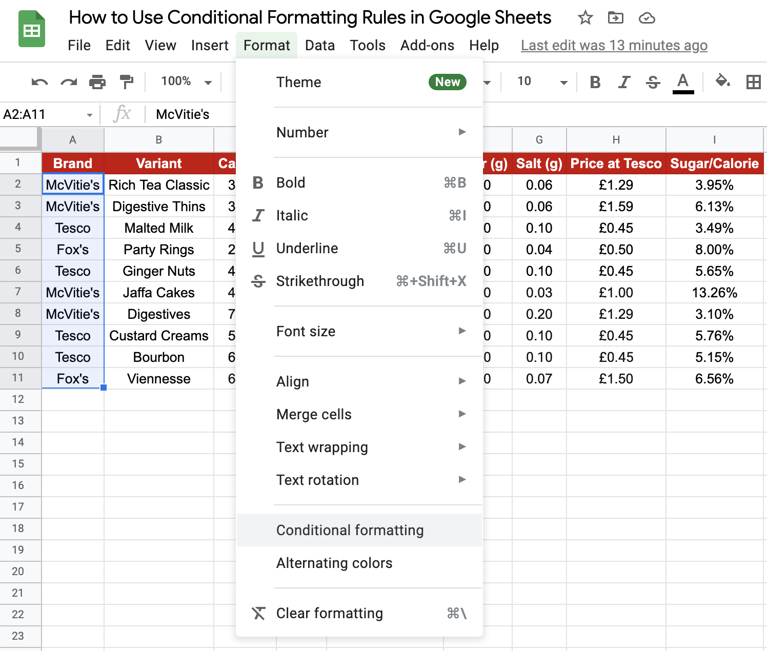 How to Use Conditional Formatting in Google Sheets - Sheetaki How to Use Conditional Formatting in Google Sheets - Sheetaki