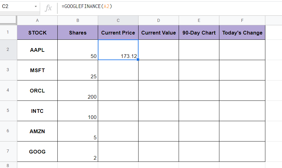 How To Track Stocks In Google Sheets Sheetaki
